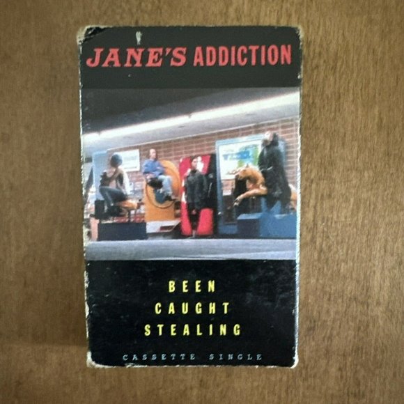 Media | Janes Addiction Been Caught Stealing Cassette Single Audio Cassette | Poshmark
